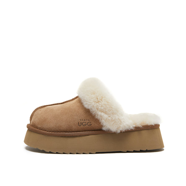 Classic Lady's Scuff - Platform Sole Premium Australian Sheepskin UGG ...