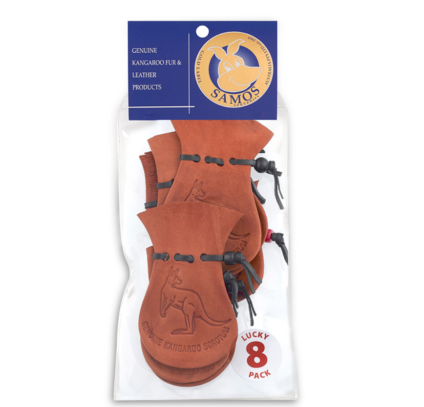 Kangaroo Leather Scrotum Pouch - Pack of 8 (Very Small)