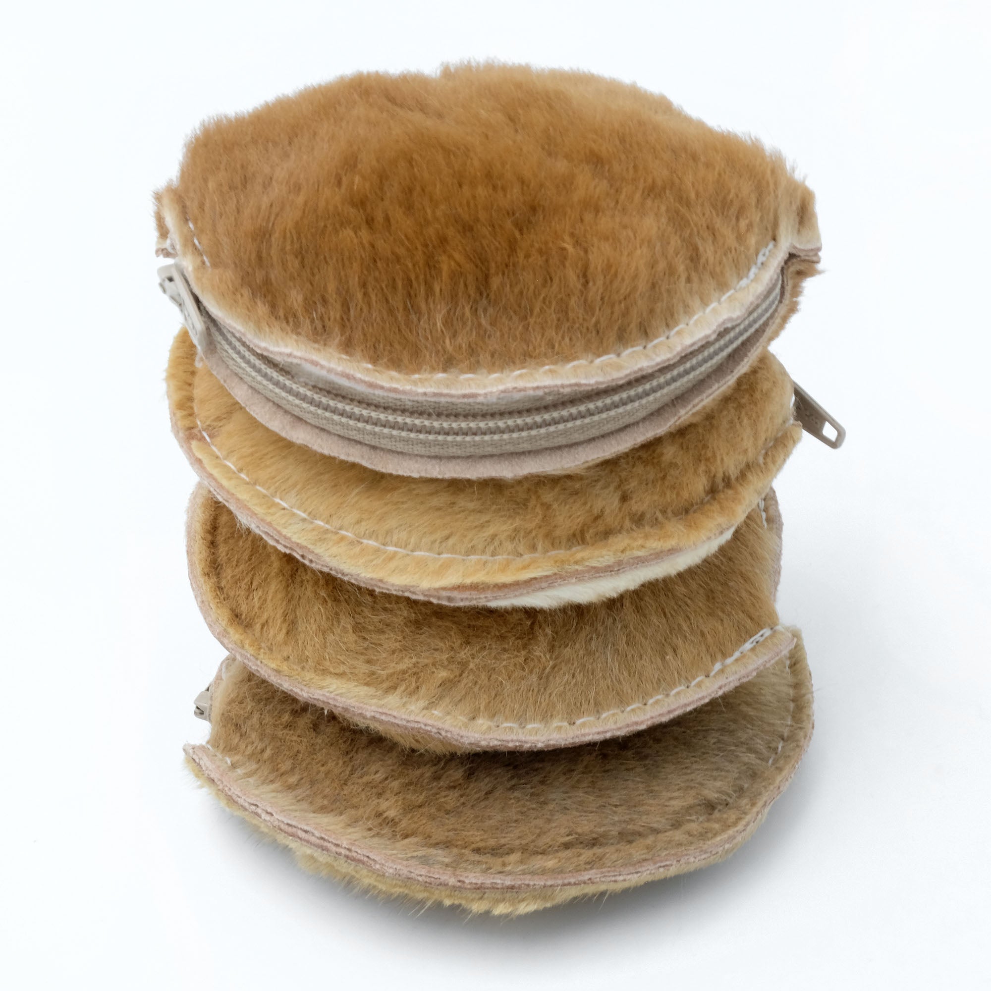 Kangaroo Fur Round Purse with Zip - Genuine Kangaroo Fur Purse - 100% ...