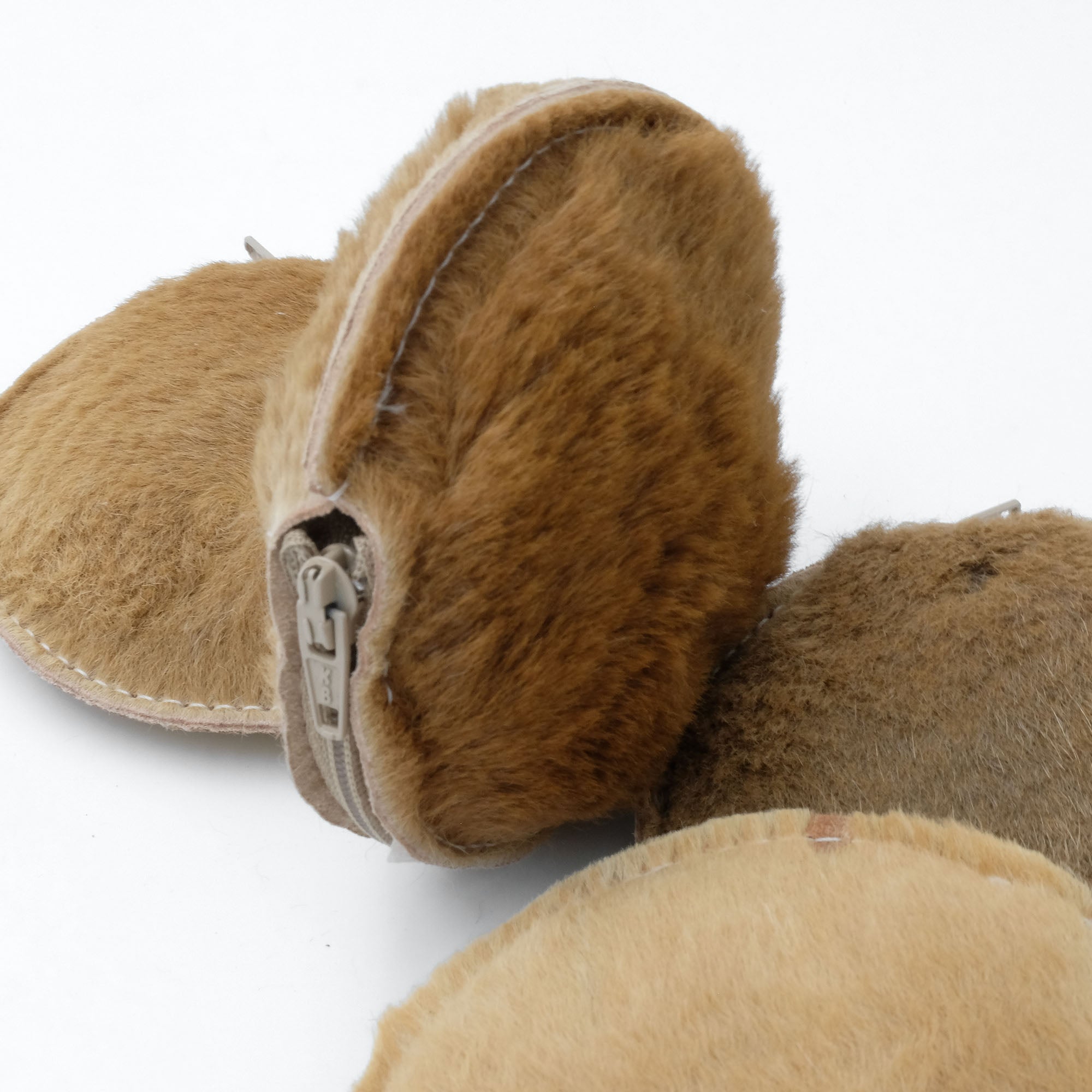 Kangaroo Fur Round Purse with Zip - Genuine Kangaroo Fur Purse - 100% ...