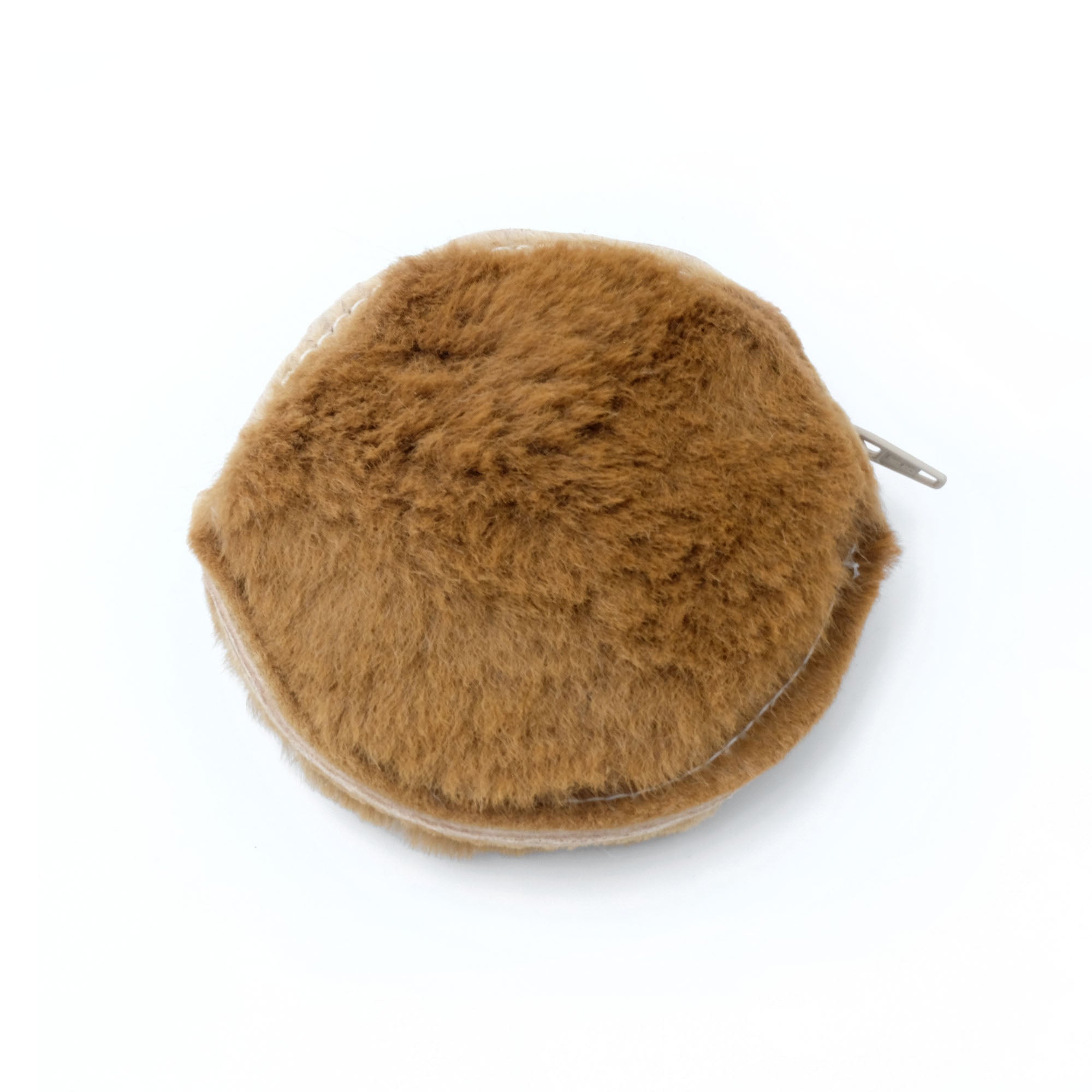 Kangaroo Fur Round Purse with Zip - Genuine Kangaroo Fur Purse - 100% ...