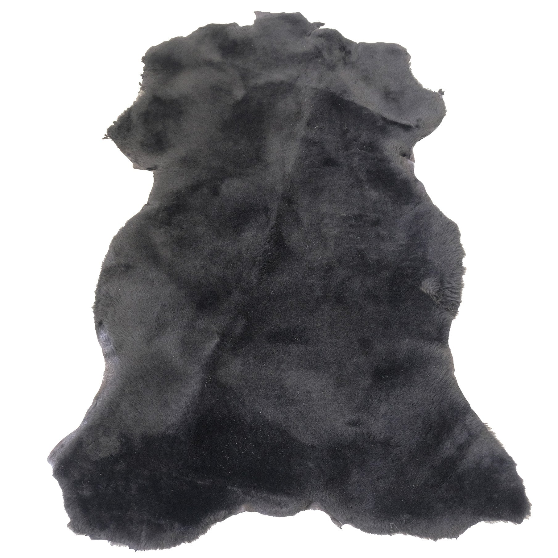 Double-face Sheepskin Hides - Black - 100% Natural Australian Merino ...