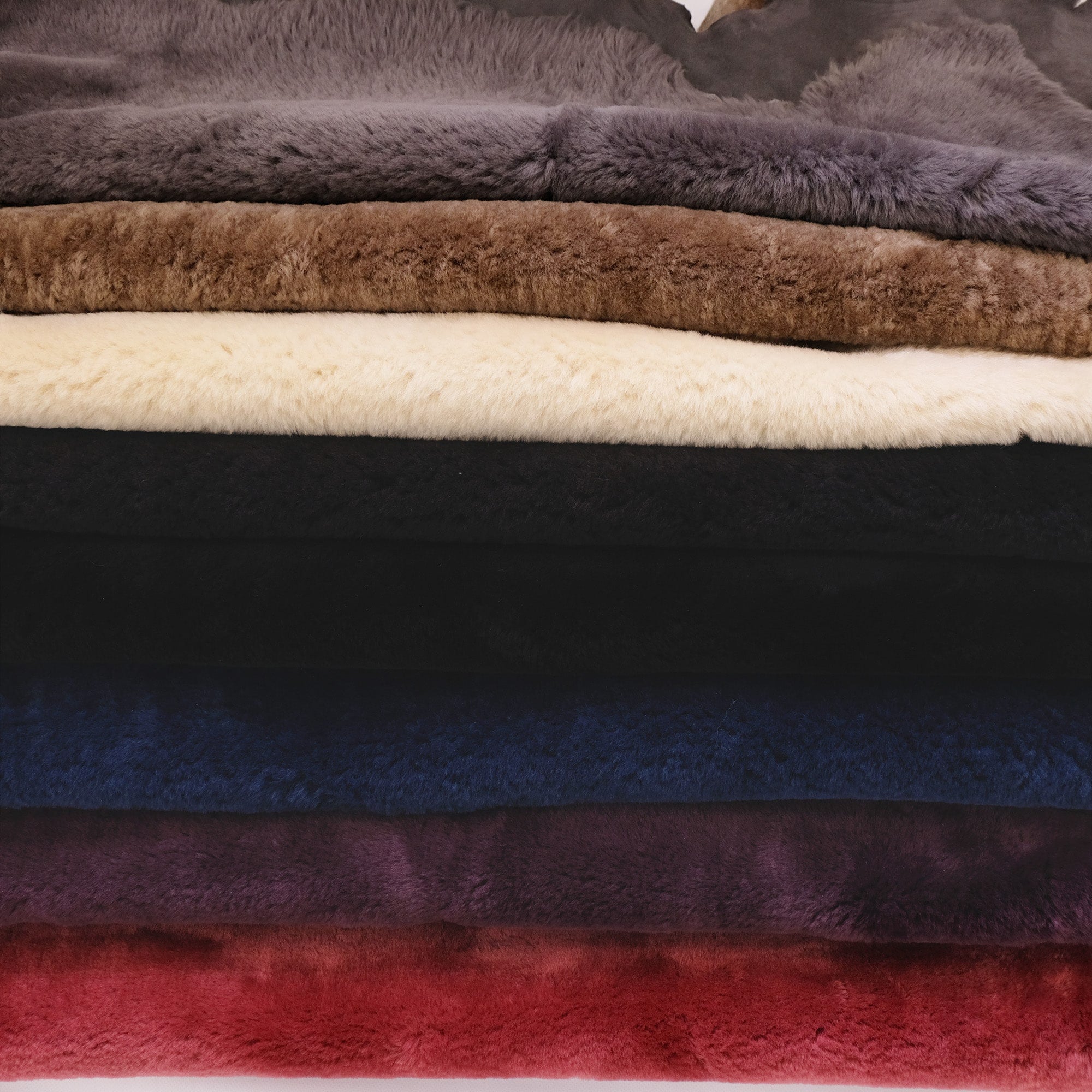 Double-face Sheepskin Hides - Plum - 100% Natural Australian Merino ...